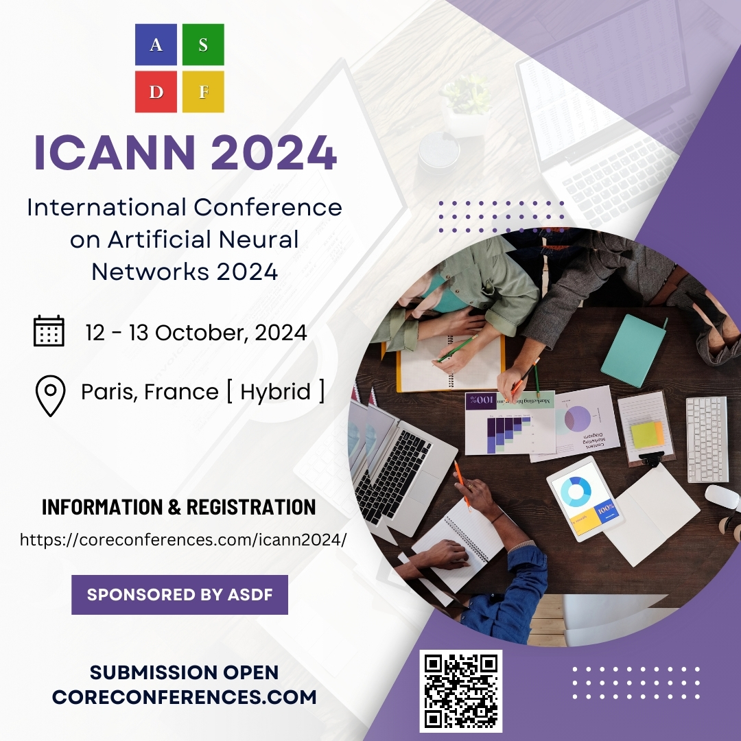 International Conference on Artificial Neural Networks 2024 – ASDF